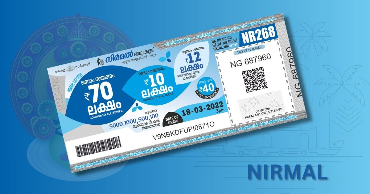 Nirmal Lottery 2025 - Kerala Lottery Results